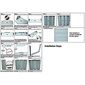DYRABREST 3 Tier Shoe Cabinet with 3 Flip Drawers, Modern Shoe Cabinet, Freestanding Shoe Rack Storage Cabinet for Entrance, Hallway, Foyer