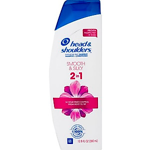 Head and Shoulders Smooth & Silky Paraben Free 2in1 Dandruff Shampoo and Conditioner, 12.8 fl oz