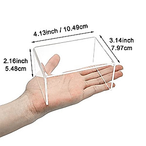 8Pcs Acrylic Display Risers(6",5",4"3") Clear Product Stand,Cupcakes Holder Dessert Display Transparent Showcase Stands, Candy Bar Risers, Acrylic Lifts Display for Figures