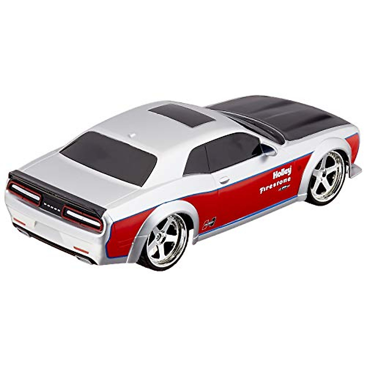 Jada Toys Bigtime Muscle 1:16 2019 Dodge Challenger SRT Hellcat RC Remote Control Car 2.4 GHz Silver, Toys for Kids and Adults