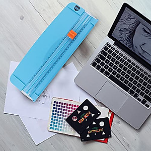 ZEQUAN A4 Portable Paper Cutter 12 inch Paper Trimmer Scrapbooking Tool for Photo Gift Cards Kraft Paper Label and Coupon with Automatic Security Safeguard Paper Trimmers