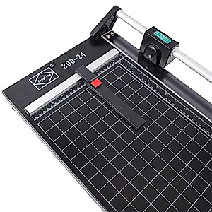 US Stock - 24 Inch Manual Precision Rotary Paper Trimmer, Sharp Photo Paper Cutter, Rotary Paper Cutter Trimmer