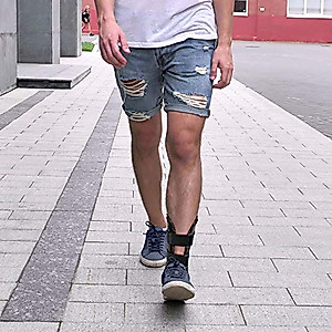 ORTONYX Ankle Stabilizer Brace Stabilizing Stirrup Splint - One Size Fits Most - Black