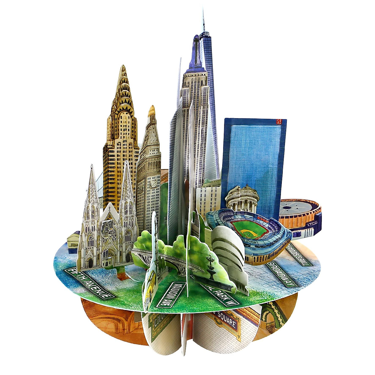 SANTORO Pirouette, 3D Pop Up Greeting Card, Birthday Card - New York City - For Him, For Her, Birthday, Thank You, Travel