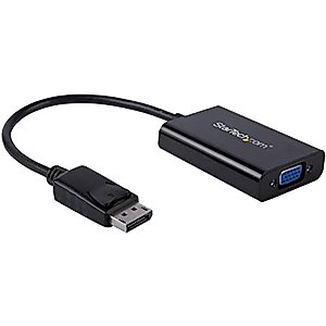StarTech.com DisplayPort to VGA Adapter with Audio 1920x1200 DP to VGA Converter for Your VGA Monitor or Display (DP2VGAA)