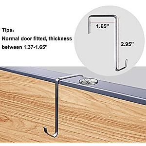 MISSLO Over the Door Shoe Organizer 24 Large Fabric Pocket Closet Accessory Storage Hanging Shoe Hanger, Beige