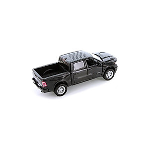 Dodge Ram 1500 Crew Cab Laramie, Black, 2019, Model Car,, Motormax 1:24