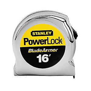 2 X Stanley 33-516 16 x 1-Inch Powerlock Tape Rule Reinforced with Blade Armor Coating