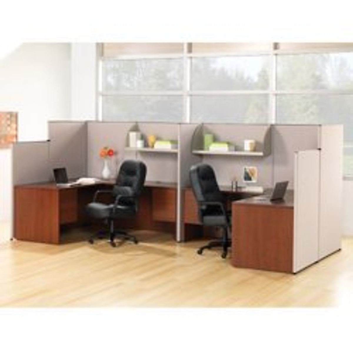 HON Leather Executive Chair - Pillow-Soft Series High-Back Office Chair, Black (H2091)