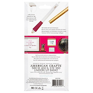 We R Memory Keepers Foil Quill Calligraphy Tip Freestyle Pen, Make Custom Designs For Planners, Journals, Cards, Scrapbook Pages, and More, Heat-resistant Grip, On-the-go USB Plug, Craft Projects