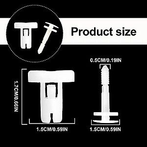 TOPCNOEM 50Pcs Car Door Panel Retainer Clips Compatible with GM Chevy GMC 15960325 - C1500 C2500 C3500 K1500 K2500 K3500 Pickup Jimmy Yukon Blazer Tahoe Suburban