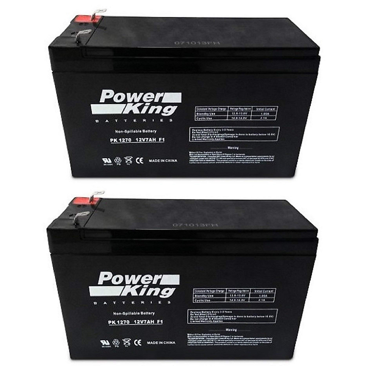 12V 7AH SLA Battery Replaces gp1272 np7-12 bp7-12 npw36-12 ps-1270 ub1280-2 Pack Beiter DC Power