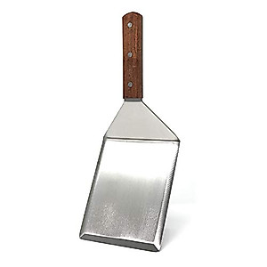 Winco TN56 Offset Turner, stainless steel & wood