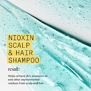 Nioxin Scalp + Hair Thickening System 1 Shampoo, For Natural Hair with Light Thinning, 33.8 fl oz (Packaging May Vary)