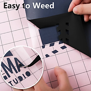 CAREGY Heat Transfer Vinyl HTV Rolls Iron on Vinyl for T Shirts 12in.x12ft.(Black)