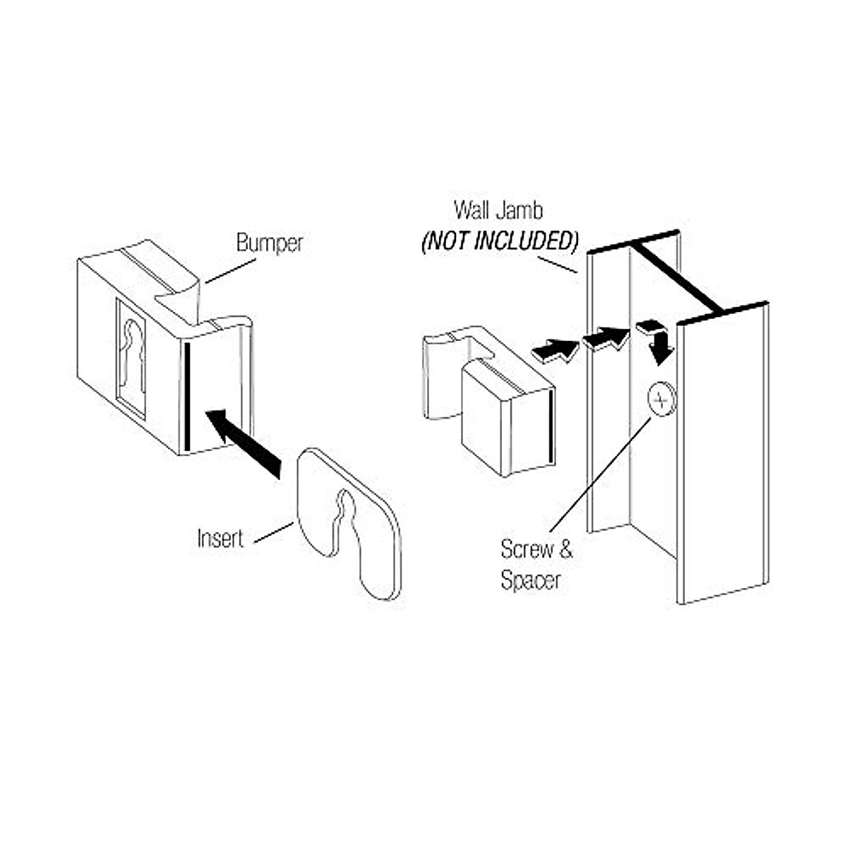 Basco ECPPDLX51BN framed sliding shower door parts, Brushed Nickel
