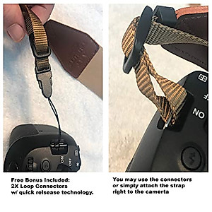 Art Tribute Spring Blossom Flowers Camera Shoulder Strap Belt For All DSLR Camera – Vibrant Design Universal DSLR Strap, Multi Color Neck Belt Best Gift for Men & Women Photographers
