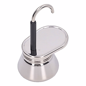 CHICIRIS Stovetop Coffee Maker, Coffee Maker, Single Spout Mocha Pot Stainless Steel Lightweight Italian Coffee Maker for Outdoor Camping Home