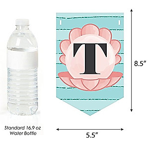 Big Dot of Happiness Trading The Tail for A Veil - Mermaid Bachelorette Party or Bridal Shower Bunting Banner - Bachelorette Party Decorations