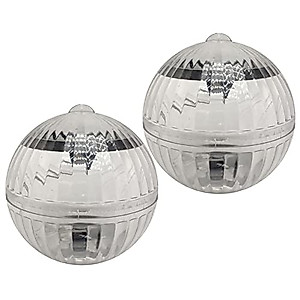 OSALADI Outdoor Toy 2pcs Pathway Globe Garden Color Lake Lawn Decorative Beach Solar Light Powered Tub Decoratvie Party Float for Pond Lights, Changing Floating Park Pool Led Glow Led Toys