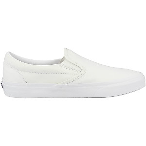VANS Classic Slip Ons Skate Shoes Sneakers Canvas Surf True White 8 Men 9.5 Women