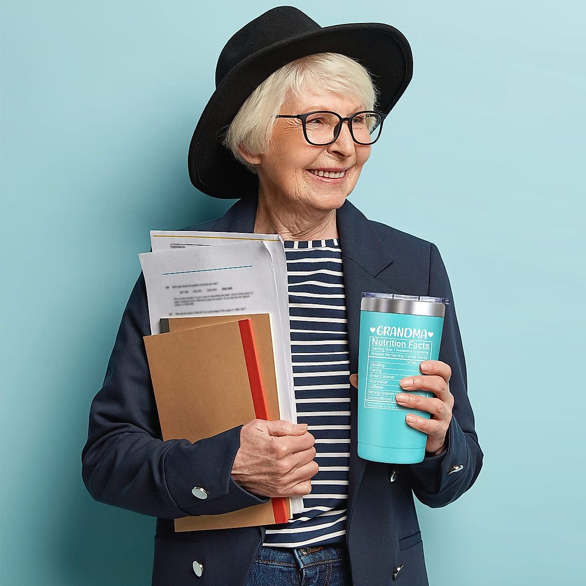 SpenMeta Gifts for Grandma - Great Grandmother Gifts from Grandchildren - Birthday, Christmas, Mothers Day Presents for Granny, Nana, Grammy - Vacuum Insulation Grandma Tumbler