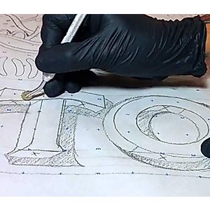 Excel Blades 3 Piece Excel Pounce Wheel Sets, Fabric Tracing Wheel, Embossing Tool and Perforator, Includes 3 Head Attachments, Great for Indentations