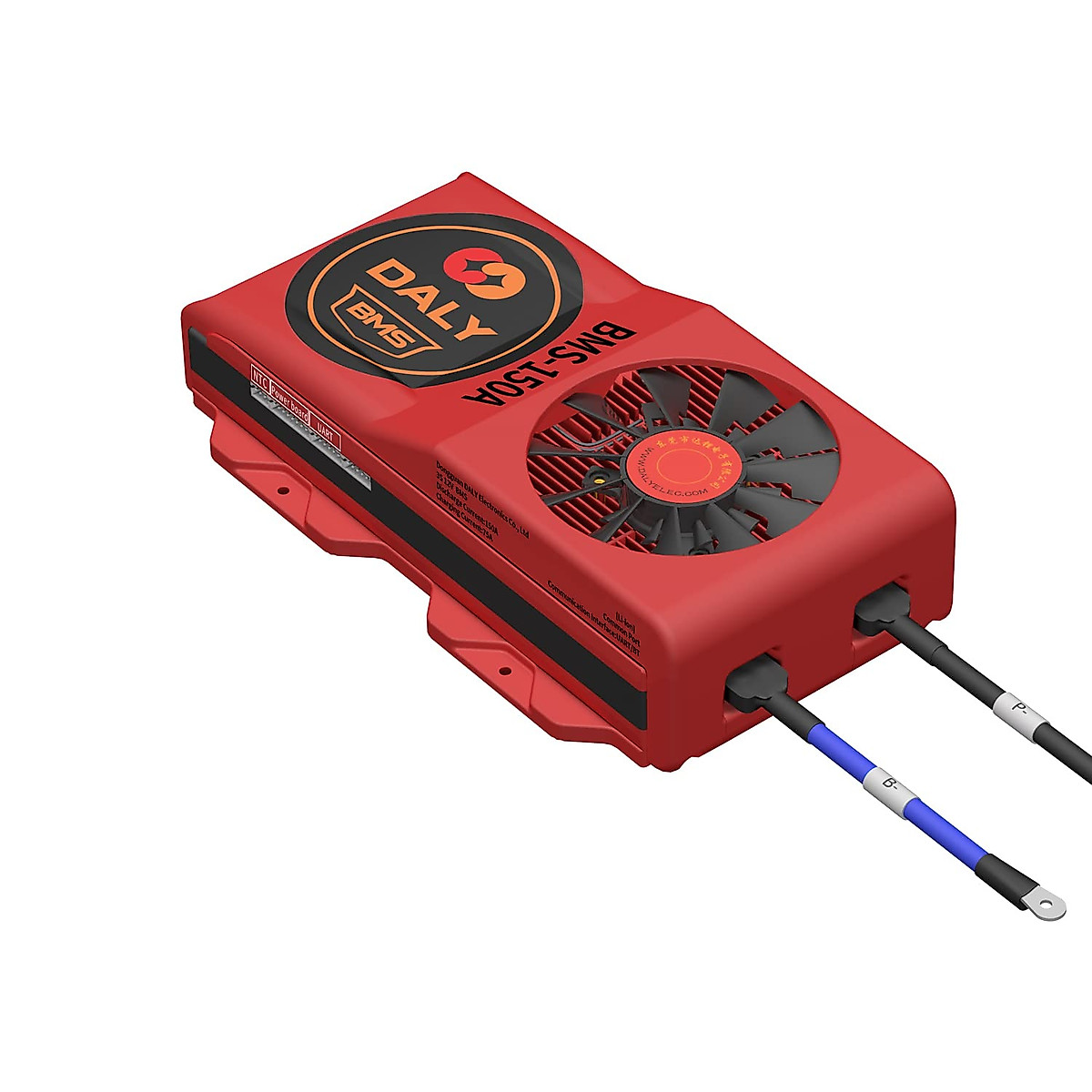 DALY 12V Smart BMS 150A Li-ion 3S Batteries Protecion Board with Cooling Fan and Bluetooth Module for Rated 3.7V Lithium Power Bank(Smart BMS,150A Fan)