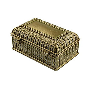 GaRcan Trinket Display Storage Wedding Jewelry Box Retro European Style Jewelry Box Wedding Cosmetic Storage Box for Girls Ladies Women (Color : Bronze, Size : 9x6.5x4.2cm) (Br