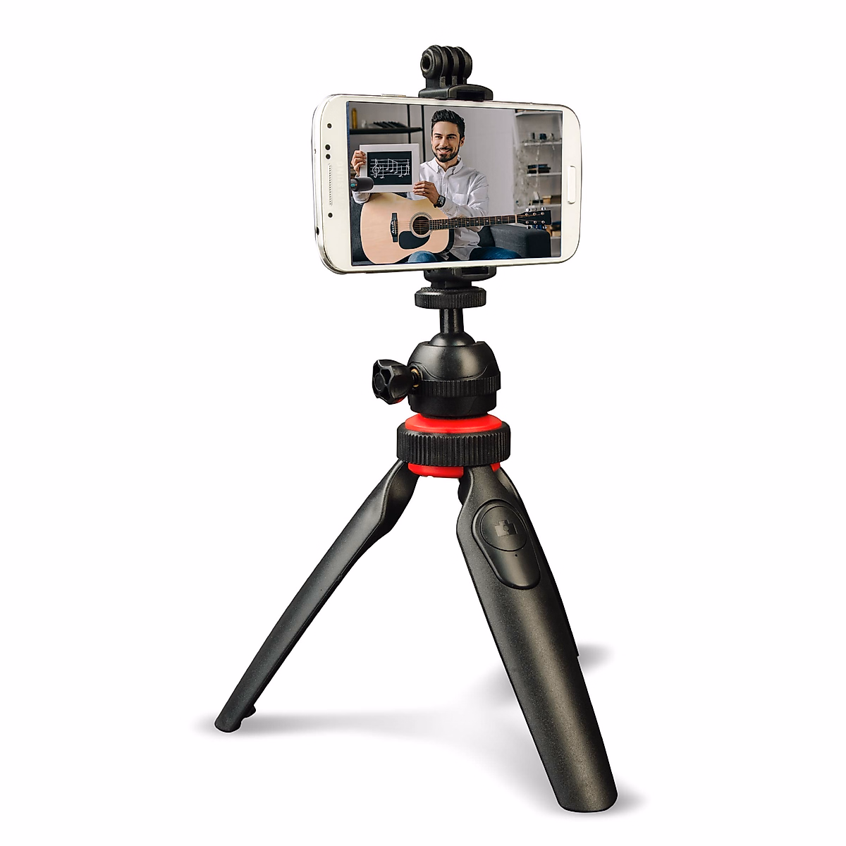Active Mini Tripod with Wireless Bluetooth Shutter Remote & Camera Mount