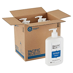 Pacific Blue Select Countertop Moisturizing Lotion by GP PRO (Georgia-Pacific), Unscented, 43461, 443 mL Per Bottle, 6 Bottles Per Case