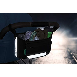 Little Chicks Universal Stroller Organizer Bag, Detachable Wristlet & Reflective Panel - Model CK098
