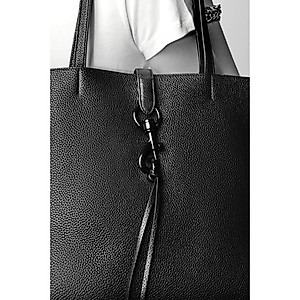 Rebecca Minkoff Megan Tote Bag for Women – Quality Leather Handbags for Women, Versatile Women’s Tote Handbag, Leather Purse & Work Bag, Large Tote Bag