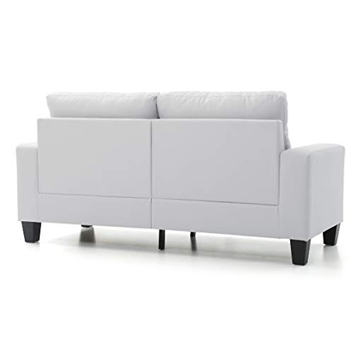 Glory Furniture Newbury Faux Leather Modular Sofa in White