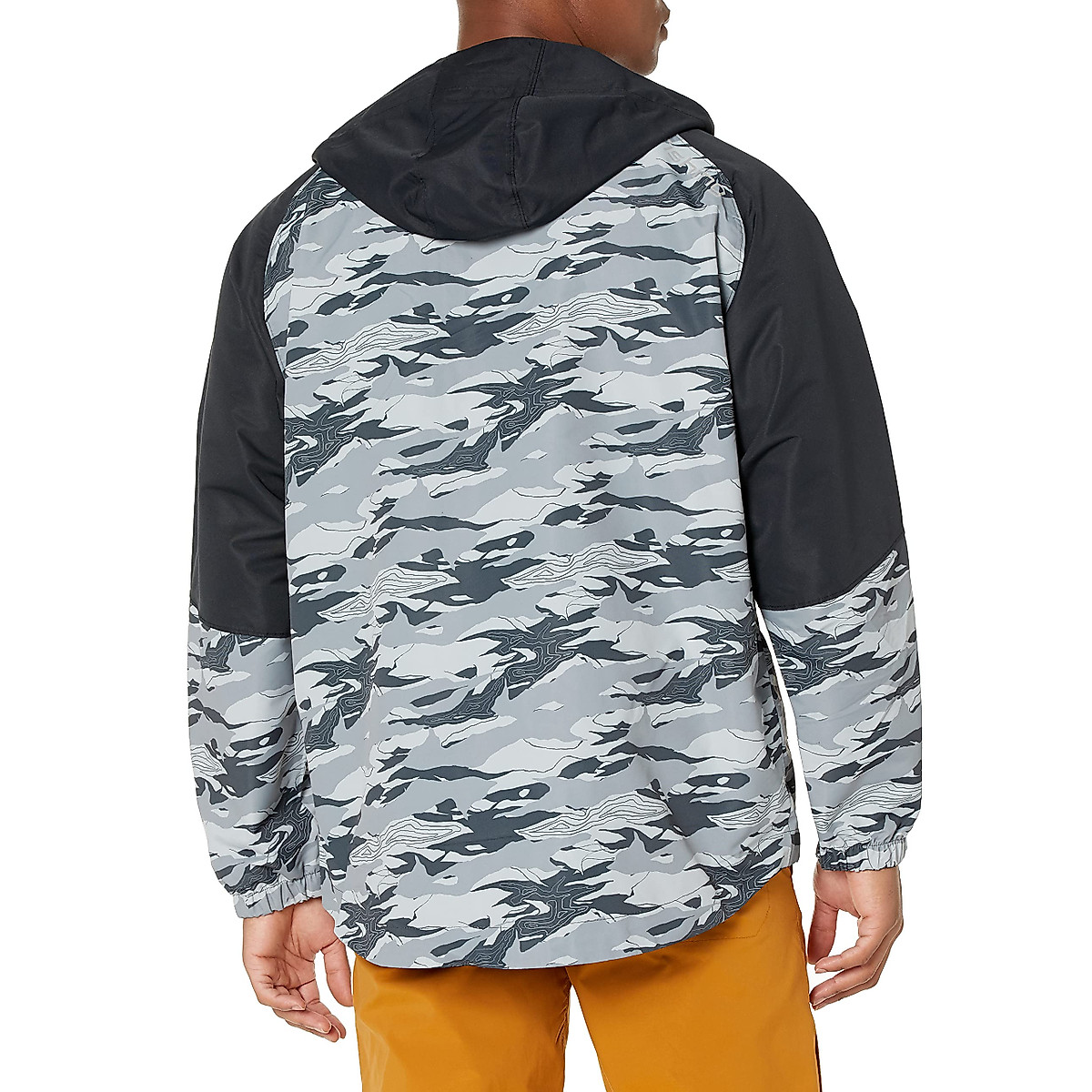 HUK Men's Grand Banks, Waterproof Heavy Duty Rain Jacket, Volcanic Ash, Large