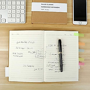TOP-Pindu Notebook A5 Journal, Thick Classic Notebook, Hardcover Executive Notebooks, 296pp, 80gsm, 8.4 x 5.7 inch (Kraft)