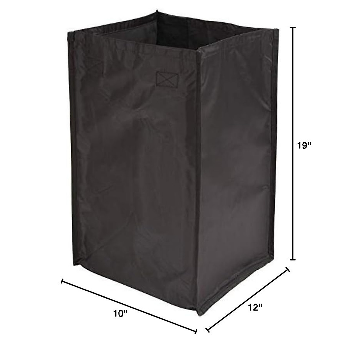 TAG Hardware Hamper Replacement Black Nylon Bags (Small Bag: 10-1/2″ W x 12-1/16″ D x 19-1/16″ H)
