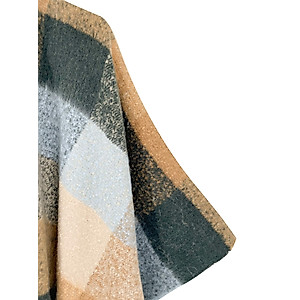 Moss Rose Women's Shawl Wrap Poncho Ruana Cape Open Front Sweater Cardigan for Fall Kimono Winter Holiday