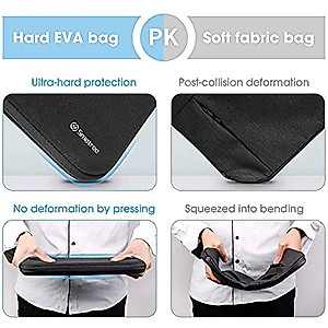 Smatree 12.9 Tablet Sleeve Hard Case for 12.9 inch New iPad Pro 2021-2018, iPad Pro 12.9 4th Gen 2020 with Smart Keyboard Folio and Magic Keyboard, Surface Pro 7 12.3inch Sleeve Bag, Black