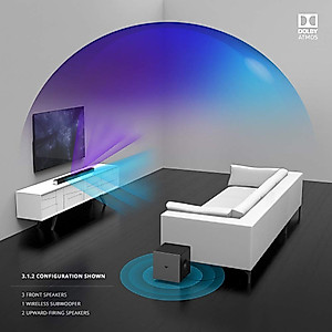 VIZIO Sound Bar for TV, Channel Home Theater Surround Sound system for TV, Home Audio Sound Bar, 46” 3.1.2 with Dolby Atmos 10” Wireless Subwoofer, Bluetooth, SB46312-F6