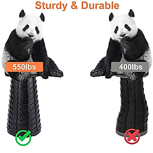 VOLIXOD Foldable Telescoping Stool Portable, Retractable Stool for Adults, Upgraded Collapsible Folding Seats with Load Capacity 550lbs, Camping Stools for Adults