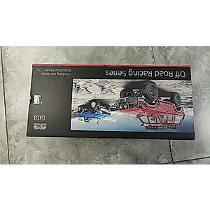 Mostop RC Crawler Truck, C24 Pickup Truck with LED Light, 4x4 Off-Road RC Rock Crawler,2.4Ghz Remote Control Car All Terrain Truck Crawler,Throttle & Steering Control,2 Batteries, Ideal Gift