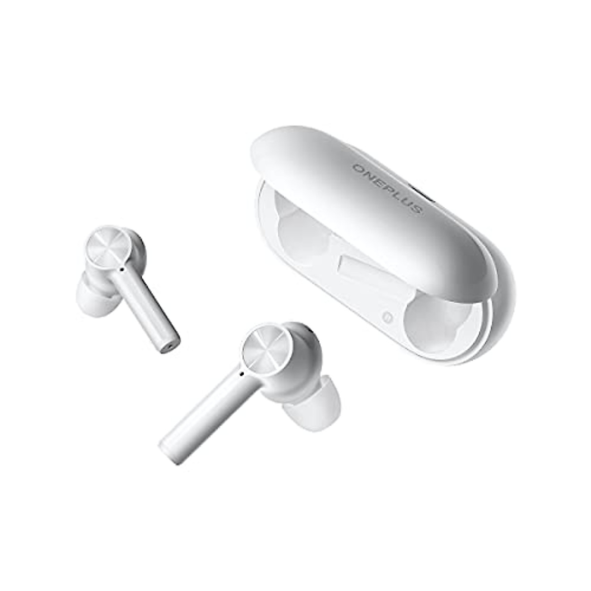 OnePlus Buds Z - True Wireless in-Ear Earbuds with Charging Case, White – Fast Charging, Deep Bass, Comfortable and Lightweight, IP55,Glossy White