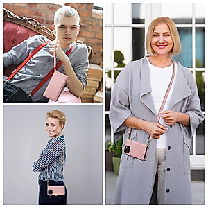 MInCYB for iPhone 15 Plus Wallet Case with Card Holder (12 Card Slots) - PU Leather Case for Women & Men, Wireless Charging, Detachable Magnetic, Crossbody Strap, Shockproof Protective Phone Cover.