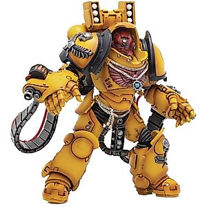 HUAXI DARK SOURCE(HAINAN)TECH JOYTOY 40K Imperial Fists INTERCSSRS Brother LYCIAS 1/18 FIG, Multicolor