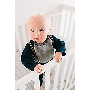 Premium Fitted Knit Crib Sheet/Toddler Sheet "Midtown" by Copper Pearl