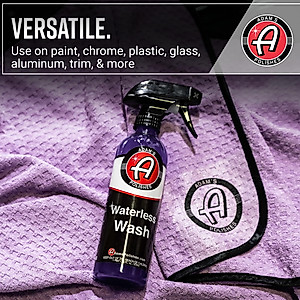 Adam's Waterless Wash (16oz) - Car Cleaning Car Wash Spray for Car Detailing | Safe Ultra Slick Lubricating Formula for Car, Boat, Motorcycle, RV | No Garden Hose, Wash Soap, or Foam Cannon Needed