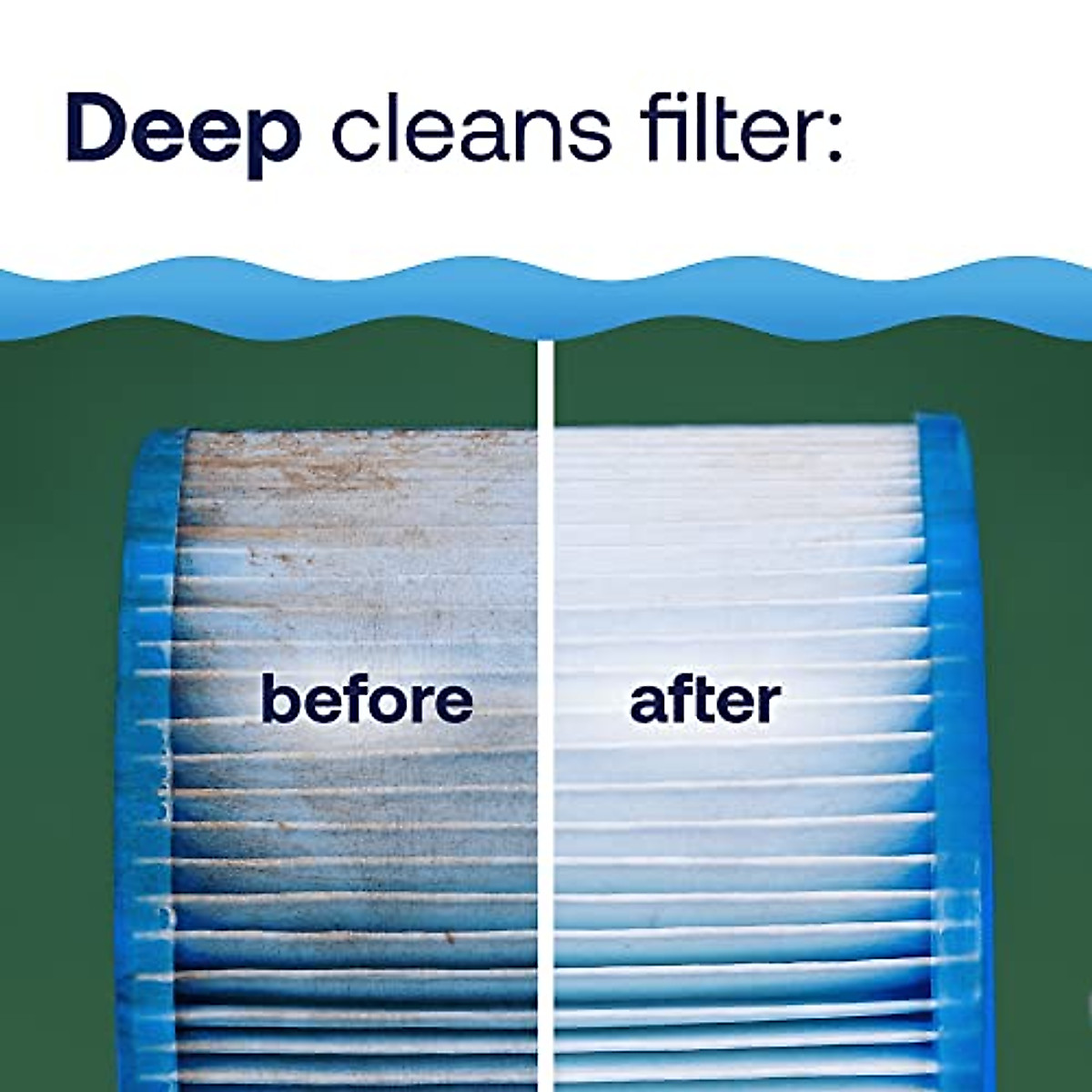 HTH Spa Care Filter Cleaner, Spa & Hot Tub Chemical Deep Cleans Filter, Extends Filter Life, 16 oz