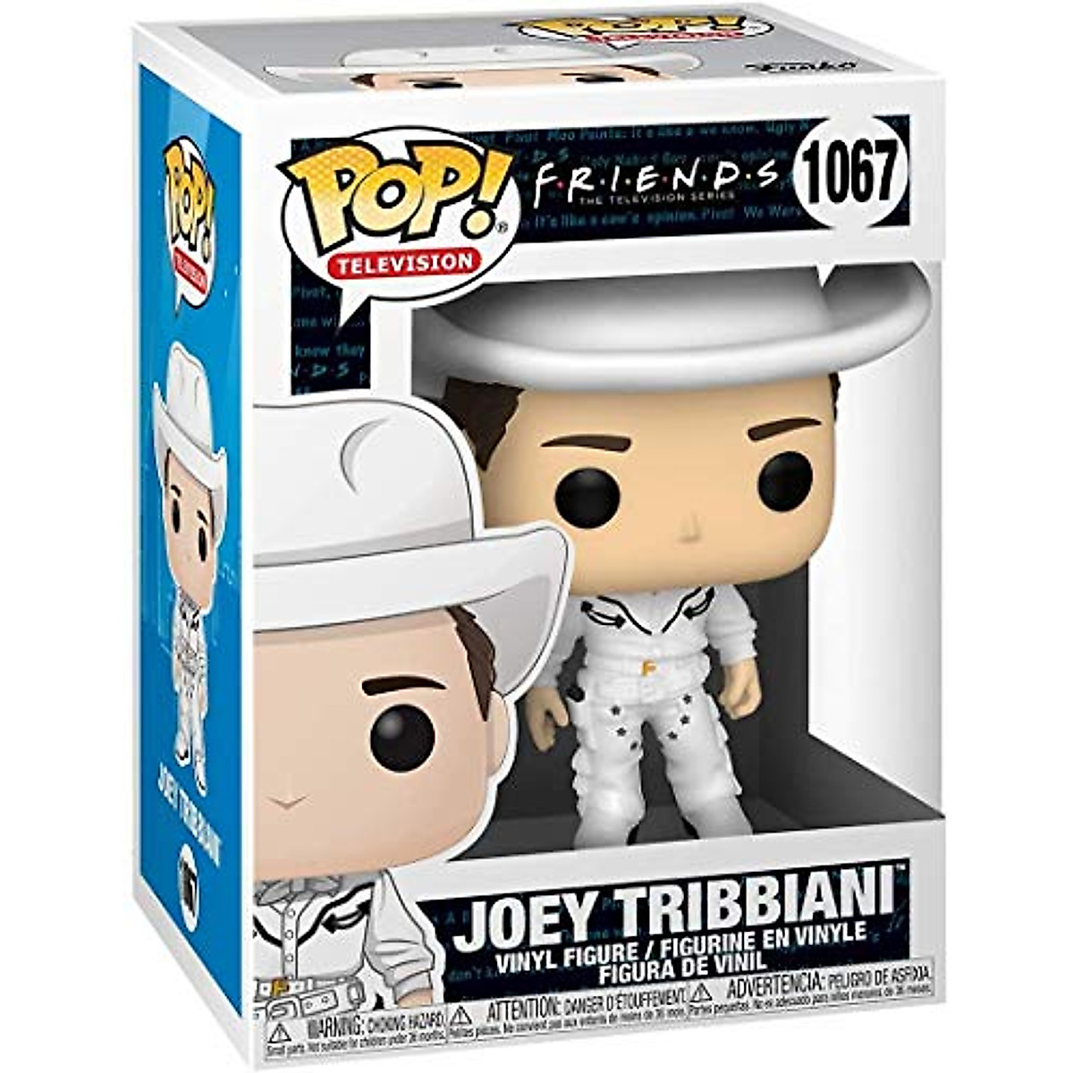Funko Pop! TV: Friends - Cowboy Joey Tribbiani Vinyl Figure (Bundled with Compatible Box Protector Case) Multicolored 3.75 inches