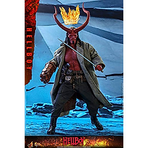 Hot Toys Hellboy 1/6 Sixth Scale Movie Masterpiece Series MMS527 - Hell Boy (2021) Collectible Action Figure
